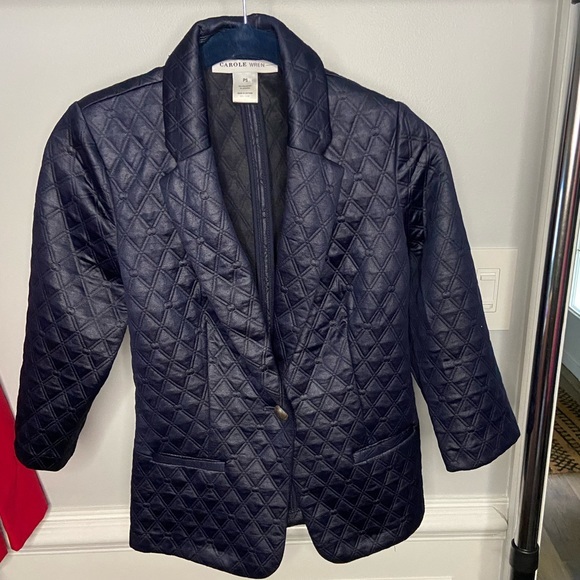 Jackets & Coats | Carole Wren Navy Blue Blazer | Poshmark